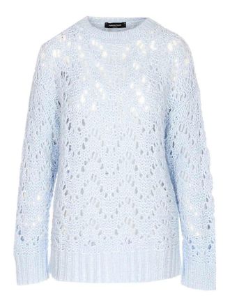 Fabiana Filippi Pull Col Rond - Bleu