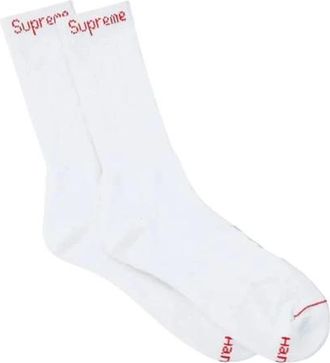 SUPREME Crew Socks - - Underwear - unisex - Wei&szlig; - ONE SIZE