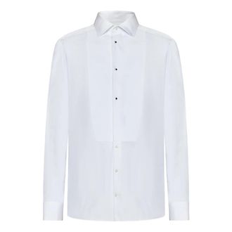 Dolce & Gabbana Wei&szlig;e Baumwoll-Tuxedo-Hemd - - Shirts - Herren - Wei&szlig; - L