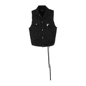 Ann Demeulemeester Femme, Vestes, Noir, Taille: 42 FR Veste sans manches Juliette