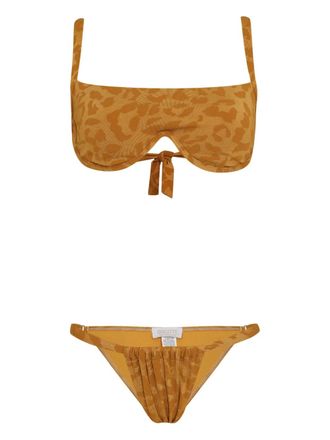 Brigitte Bia Bikini mit Schleifenverschluss - Gold