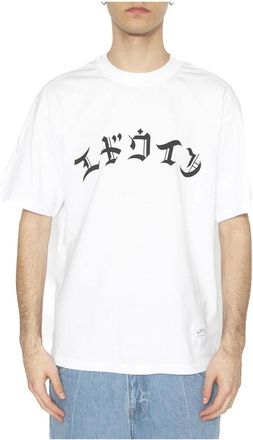 Edwin Homme, Tops, Blanc, Taille: L T-Chemises