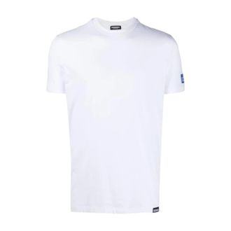 Dsquared2 Casual Baumwoll T-Shirt - - Tops - Herren - Wei&szlig; - S