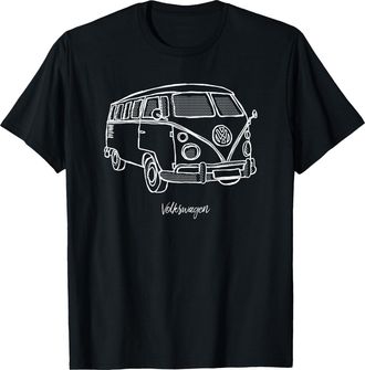 Volkswagen VW Camper Doodle Vatertag T-Shirt