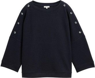 Tom Tailor Sweatshirt Sweatshirt mit Knopf-Details