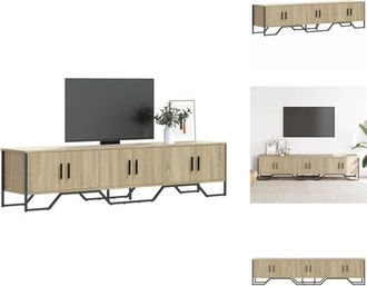 vidaXL Meuble TV chêne sonoma 180x34x41 cm bois dingénierie - Meuble TV - Meubles TV - Support TV - Banc TV