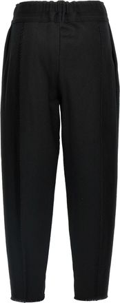 Issey Miyake Womens Black Cotton Casual Pants