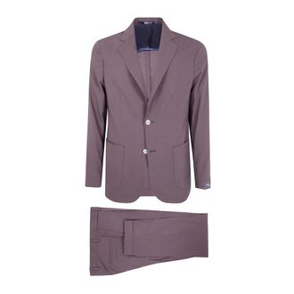 Barba Eleganter Einreiher-Anzug - - Suits - Herren - Braun - L