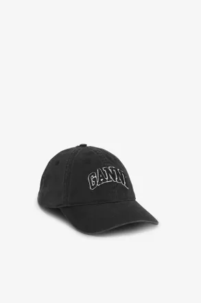Ganni Casquette en toile noire Noir - Pour Femme