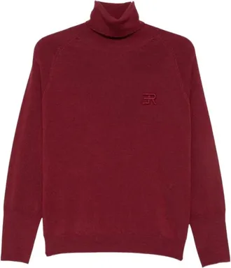 Ermanno Scervino Femme, Pulls, Rouge, Taille: 34 FR Col roul&eacute;s