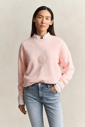 GANT Damen Graphic Rundhals-Sweatshirt (XXL) APRICOT Rosa