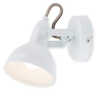 Briloner Wandleuchte Innen schwenkbar, Vintage, E14 Fassung, max. 40 Watt, Wandlampe innen, Wandstrahler innen, Wandlicht, Wandbeleuchtung, Schlafzimmer, Flurl