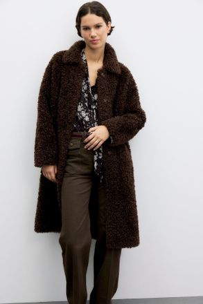 Gerard Darel Manteau Teddy bear - ASTA - Marron