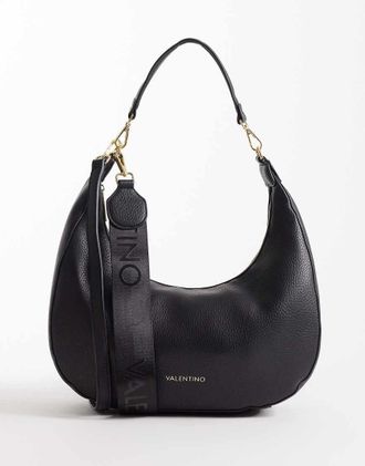 Valentino Fall Re - Gro&szlig;e Schultertasche in Schwarz mit Umh&auml;ngeriemen