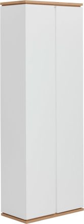 Xora Garderobenschrank, Weiß, Eiche Artisan, Holzwerkstoff, 5 Fächer, 70x200x37.8 cm, Beimöbel erhältlich, Garderobe, Garderobenschränke