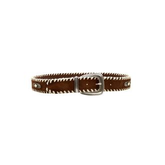 Alberto Luti Ceinture Western en daim - Femme - Accessoires - Brun - Taille: 75 CM