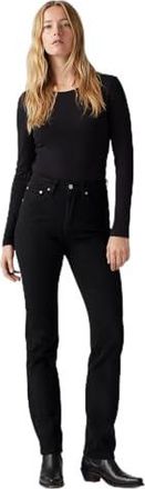 Levi's Short en Jean 501 Original pour Femme, Noir (0548), 27W / 30L