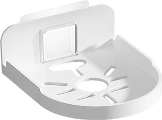 BESPORTBLE KOMBIUDA Wandhalterung ohne Bohren Kleine Runde Wei&szlig;e Ablage f&uuml;r Lautsprecher und Kamera Stabile Halterung f&uuml;r Badezimmer und Wohnzimmer Flexibel Mont