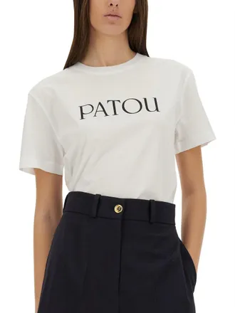 Patou Logo Print T-Shirt - White