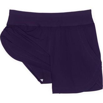 Lands End Badeshorts, Damen, Gr&ouml;&szlig;e:50 plus, Lila, Nylon-Mischung, by Lands End