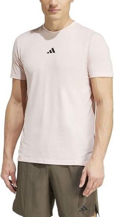 adidas Mens T-Shirt dentra&icirc;nement Designed for Training, Sandy Pink Mel, L