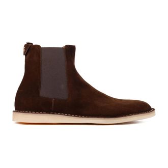 Dolce & Gabbana Chelsea Boots aus braunem Wildleder - - Shoes - Herren - Braun - 44 EU