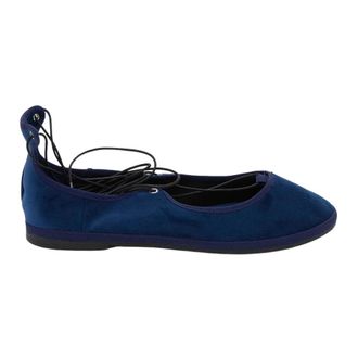 Ermanno Scervino Ballerinas aus Samt - - Shoes - Damen - Blau - 37 EU