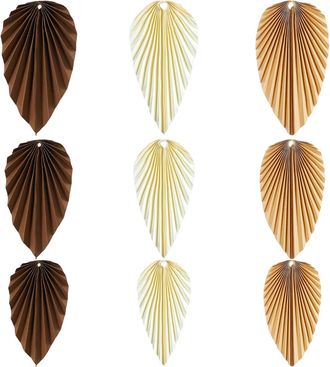 Generico Dekoration für Herbstpartys, 9 Stück Papierfächer aus Ahornblatt für Decke - hängende Herbstdekoration für Decke und Wand, Wand Party