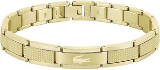 Lacoste Armband mit Knebelverschluss für Herren Kollektion STENCIL Gelbgold - 2040219