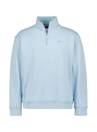 Daniel Hechter Herren Pullover blau Baumwolle unifarben
