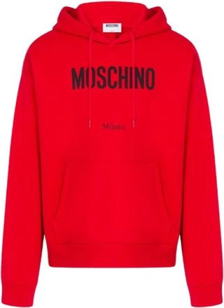 Moschino unisex, Sweatshirts et sweats &agrave; capuche, Rouge, Taille: XS SweaT-shirt Imprim&eacute; en Coton