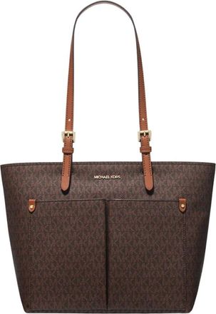 Michael Kors Femme, Sacs, Brun, Taille: ONE Size Jet Set Medium Logo Pocket Tote