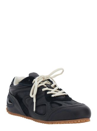 Axel Arigato Womens Sneakers Slow Runner Black Leather-Suede Trainers