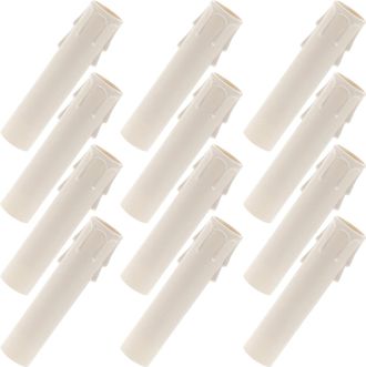 Valiclud ORFOFE 50 St&uuml;ck 50 St&uuml;ck Kerzenh&uuml;llen aus Hitzebest&auml;ndigem Kunststoff &Oslash;25X100mm mit Tropfschutz f&uuml;r Kronleuchter und H&auml;ngelampen Transparente Fassungh