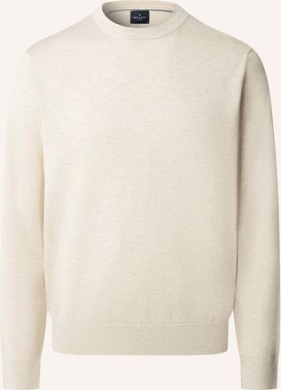 Hackett Pullover Cotton Silk Crew weiss