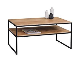 M2 Kollektion Mika 2 Couchtisch, Holz, braun, Länge 90cm, Breite 60cm, Höhe 45cm