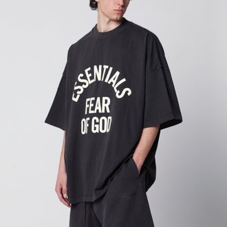 Fear of God Campus 90s T-Shirt aus schwerem Baumwolljersey in Schwarz