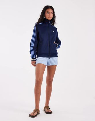 adidas Originals Klassisches Trainingsoberteil in Marineblau und Blau-Navy