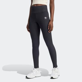 adidas Leggings ADIDAS ORIGINALS ESS HW LEGGINGS, Damen, Gr. XXL, N-Gr, schwarz, Obermaterial: 43% Baumwolle, 43% Viskose, 14% Elasthan, Hosen Leggings, weic