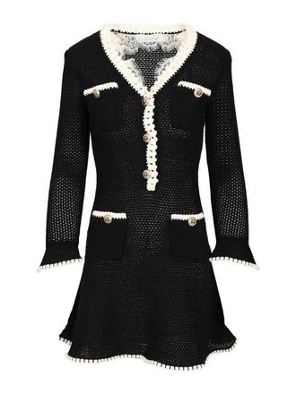 Self Portrait Robe Courte - Noir