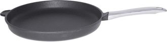 Contacto Aluminiumguss-Pfanne 32 cm flache Form mit Titan-Alu-Beschichtung
