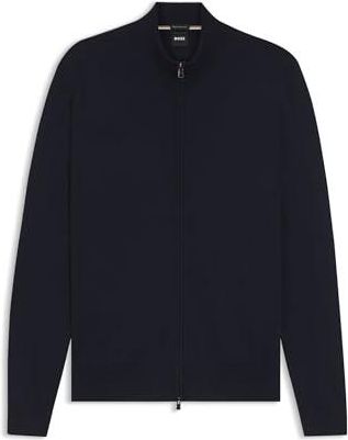 BOSS Hommes Balonso Cardigan zipp&eacute; en Laine m&eacute;rinos Extra-Fine