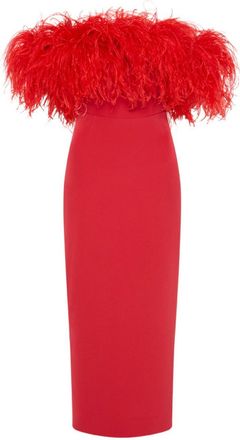 Rachel Gilbert Link Midikleid - Rot