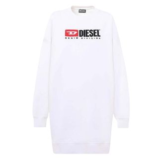 Diesel Denim Division Trainingspullover Kleid f&uuml;r Damen (Leuchtend Wei&szlig;)