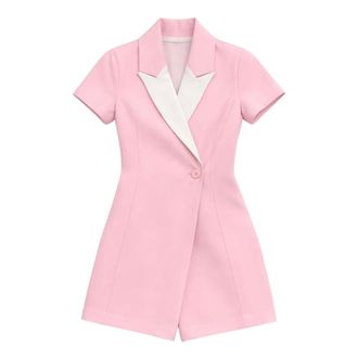 Patrizia Pepe Femme, Combinaisons et Ensembles, Rose, Taille: 40 FR Combishort