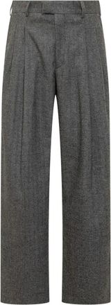 A Paper Kid Homme, Pantalons, Gris, Taille: M Wide Pantalons