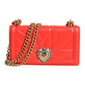 Dolce & Gabbana Femme, Sacs, Rouge, Taille: ONE Size Sac bandoulière pour téléphone Quilted Devotion