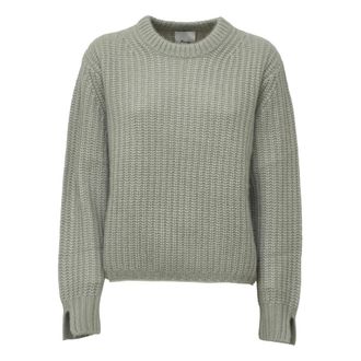 Allude Maglia girocollo - Femme - Pulls - Vert - Taille: 40 FR