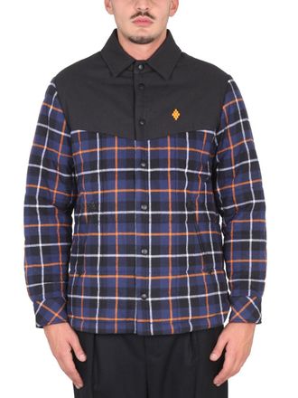Marcelo Burlon Cotton Long-Sleeved Shirt - Blue