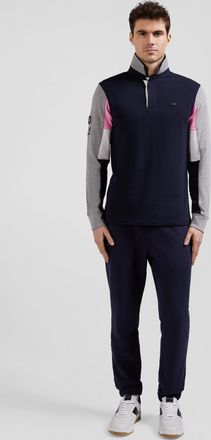 Eden Park Maillot Manches Longues Xv De France En Coton Bleu Marine Coupe Regular